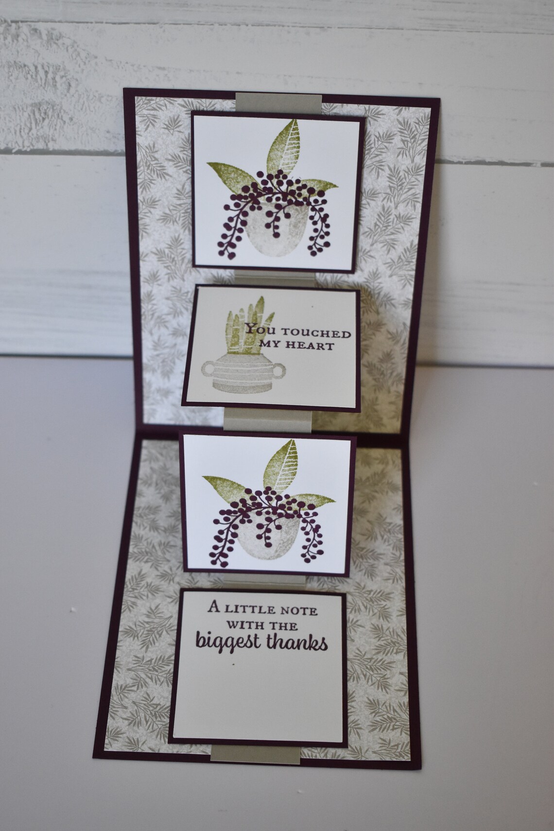 Fancy Fold Thank You Card Thank You for Plant Lovers - Etsy