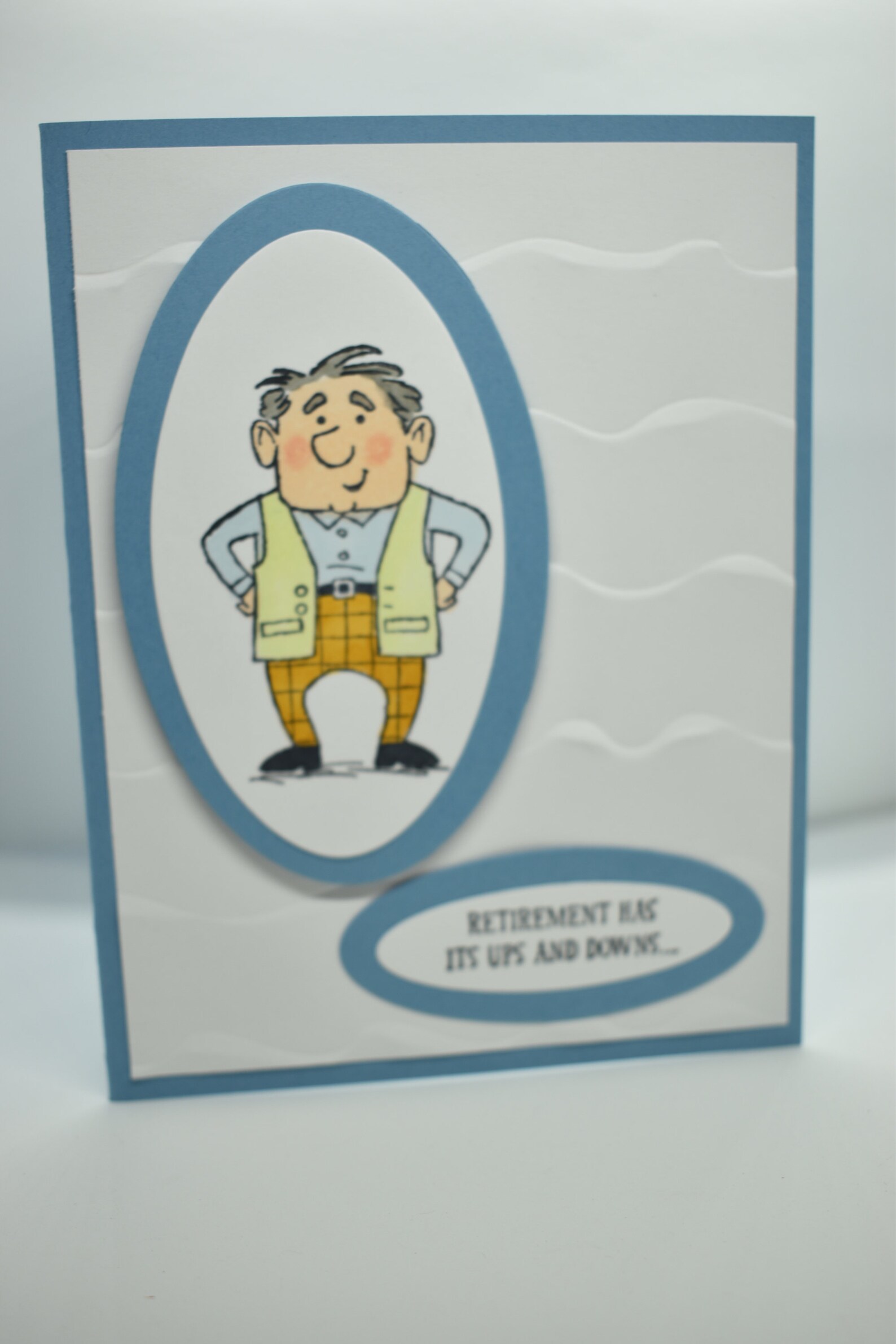 Humorous Handstamped Retirement Card: Masculine Design - Etsy