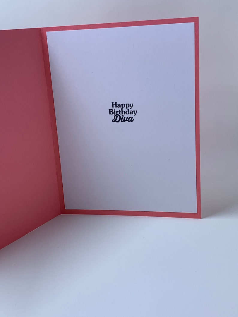 Fun Birthday Diva Friendship Card - Etsy