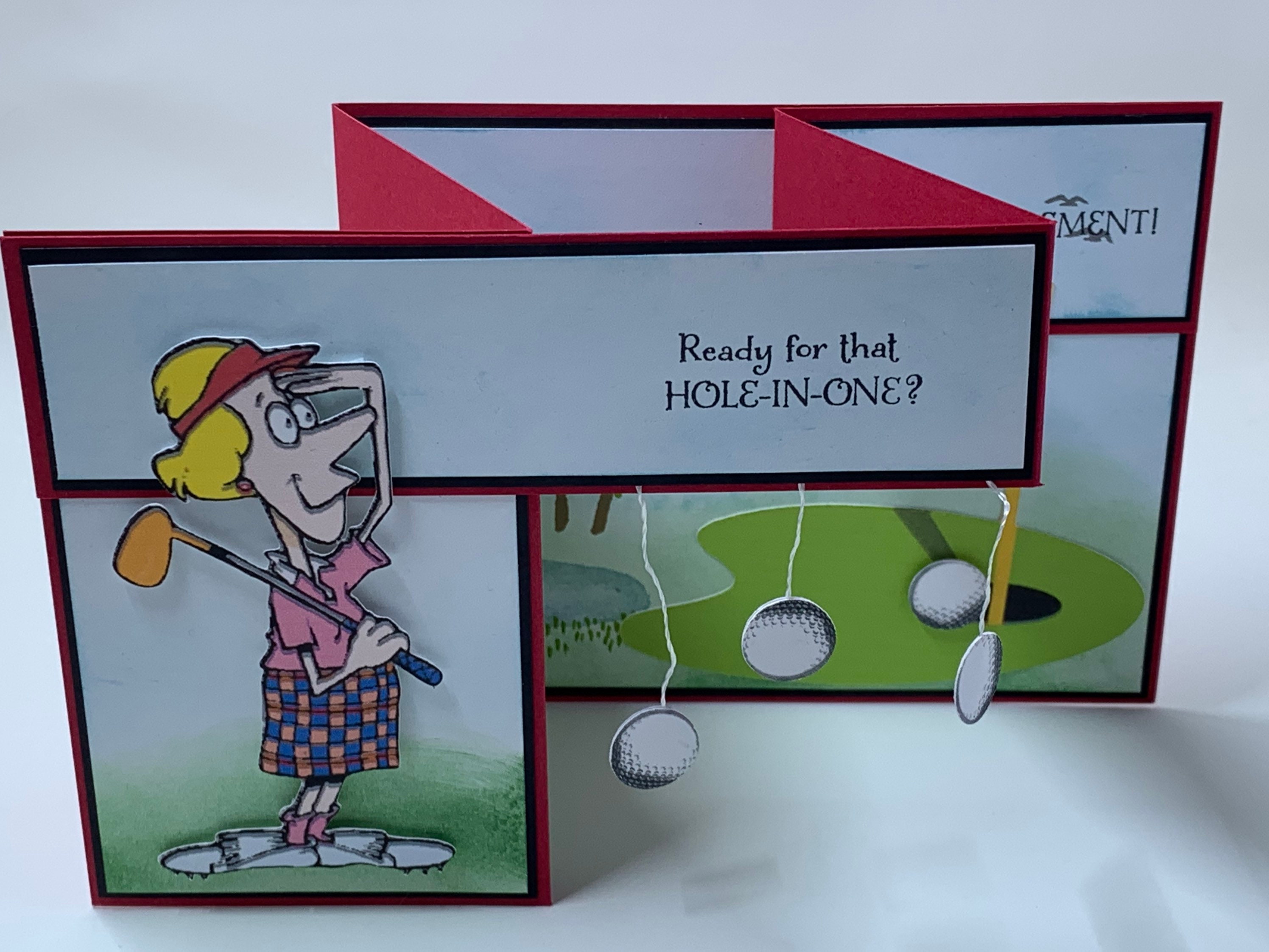 Paper Greeting Cards Paper & Party Supplies Lady Golfer Retirement ...
