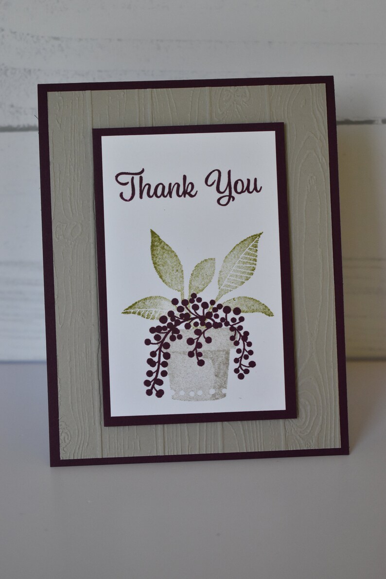 Fancy Fold Thank You Card Thank You for Plant Lovers - Etsy