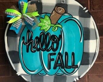 Teal Fall Decor - Etsy