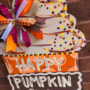 Pumpkin Spice Door Hanger Fall Home Decor PSL Pumpkin Spice Latte ...