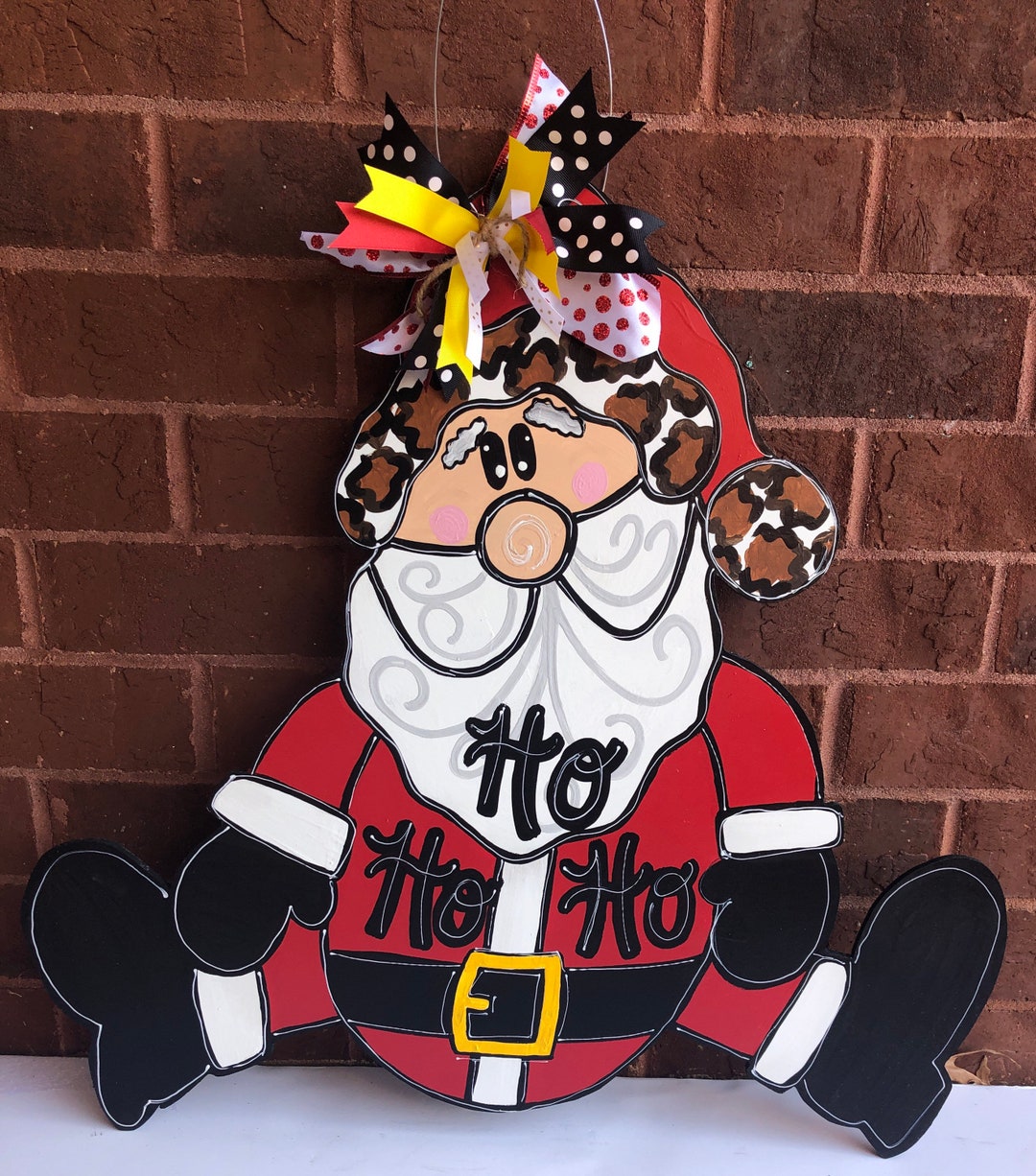 Sitting Santa Christmas Gifts Merry Christmas Ho Ho Ho Happy Holidays ...
