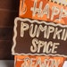 Pumpkin Spice Door Hanger Fall Home Decor PSL Pumpkin - Etsy