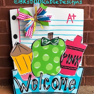 Back to School Classroom Decor | Teacher Door Hanger | Welcome to Class ...