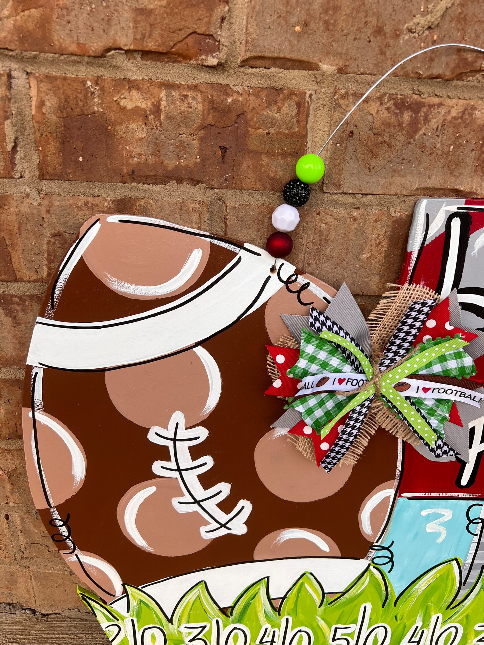 Football Sign Door Hanger Let the Tide Roll College - Etsy