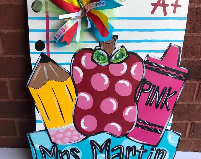 Back to School Classroom Decor | Teacher Door Hanger | Welcome to Class ...