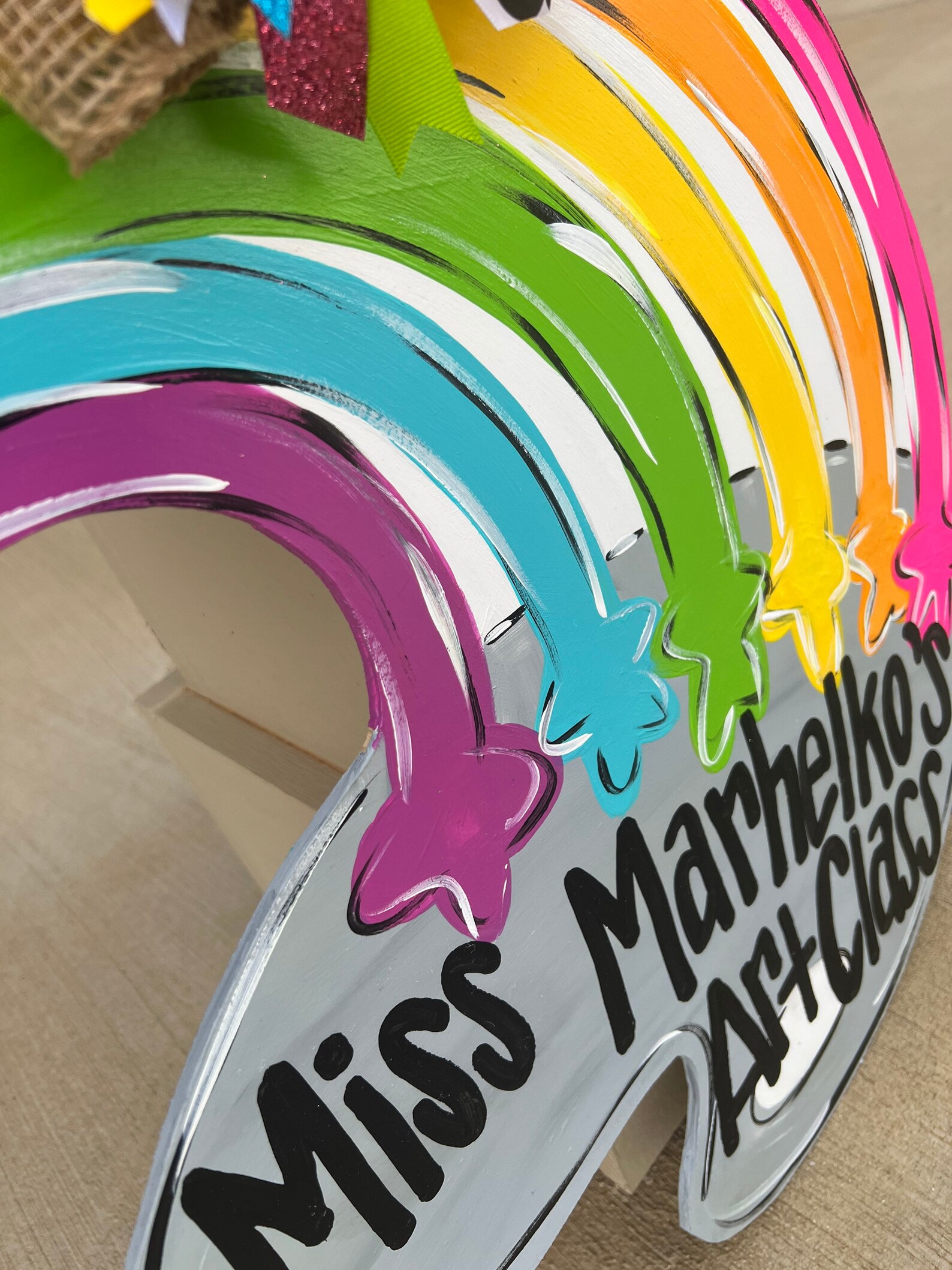 Welcome to Art Class Art Teacher Door Hanger Classroom - Etsy