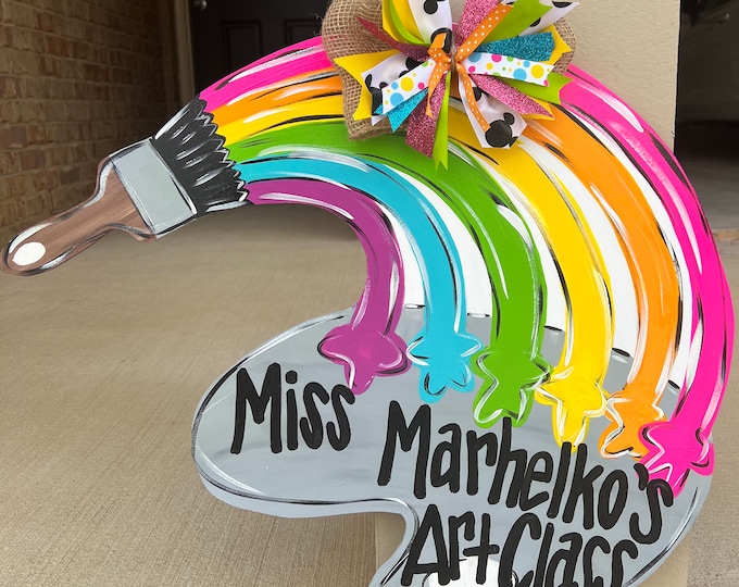 Welcome to Art Class | Art Teacher Door Hanger | Classroom Decor ...