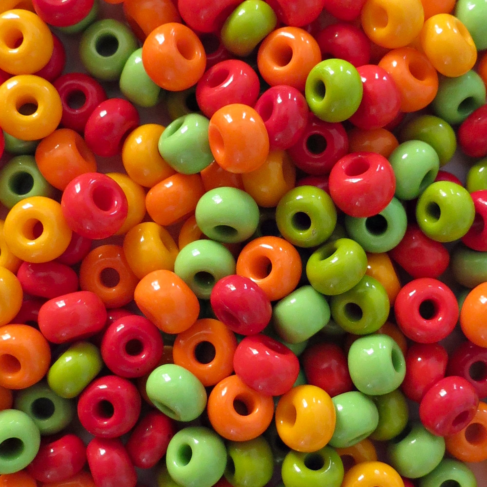 2/0 Autumn Czech Glass Seed Bead Mix - Large Hole Macrame Beads - Etsy