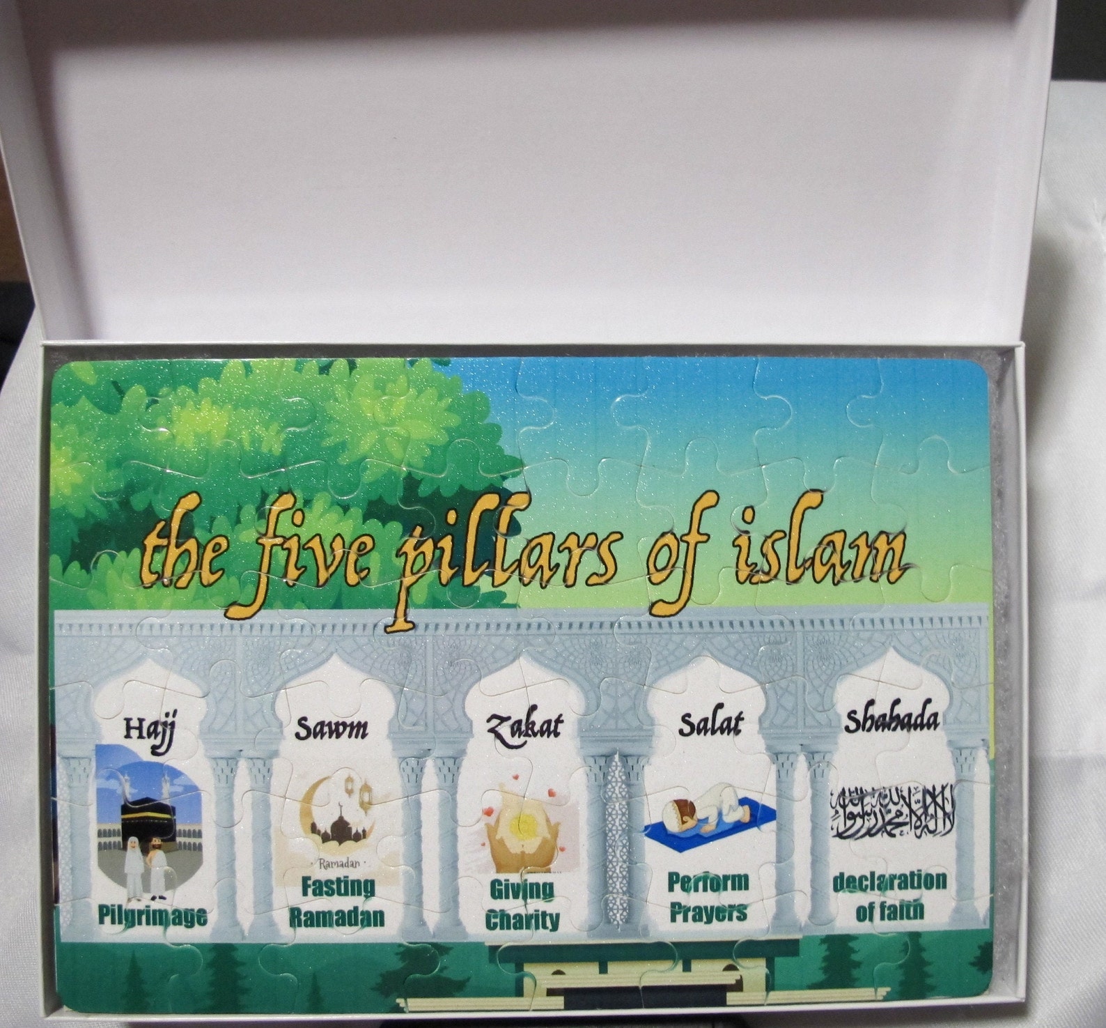 Ramadan puzzle Eid Puzzle gift for muslim kids Islamic | Etsy
