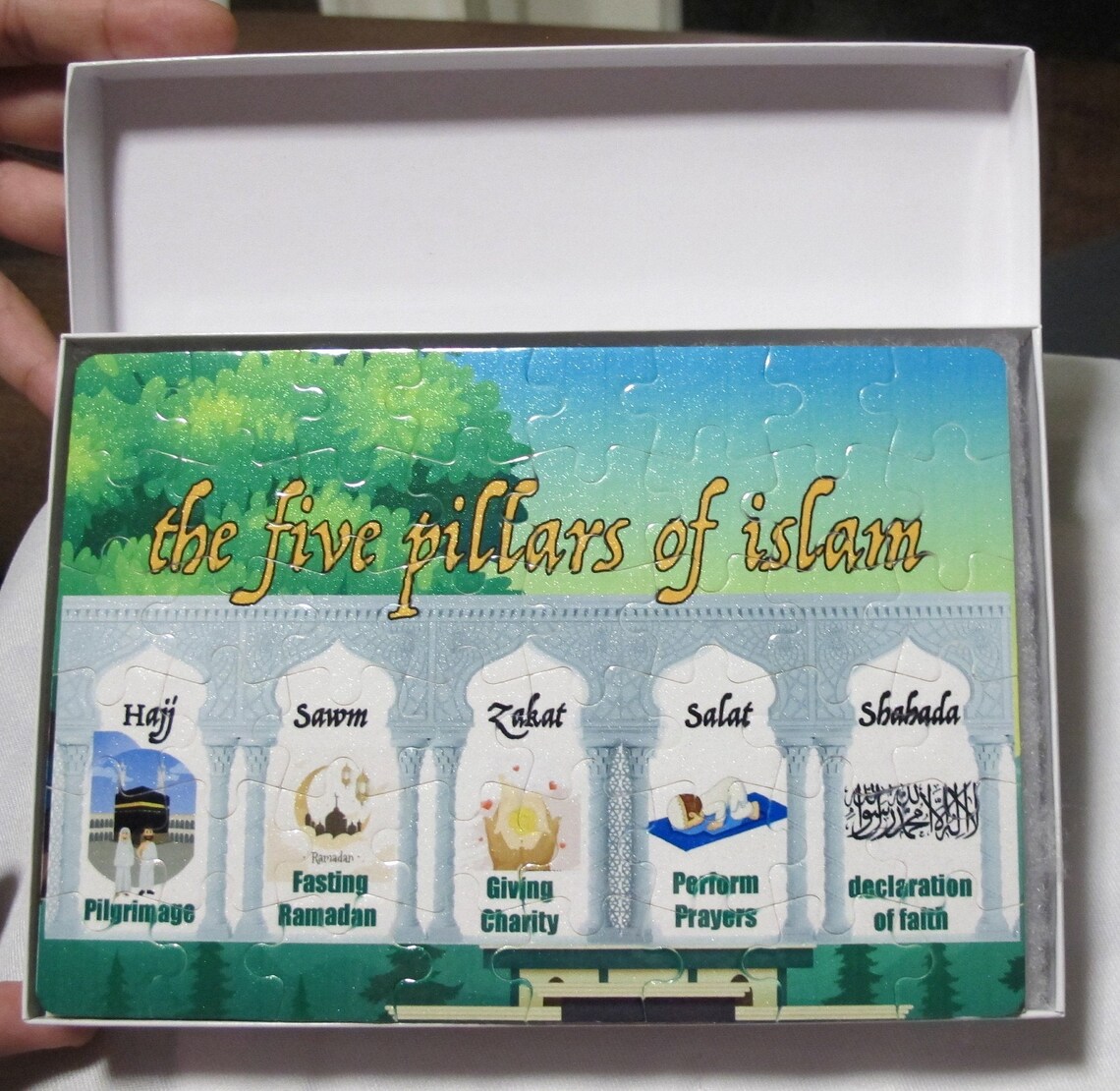 Ramadan puzzle Eid Puzzle gift for muslim kids Islamic | Etsy
