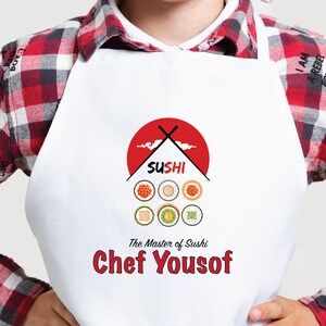 Personalized Apron Sushi Chef Apron Japanese Apron Custom - Etsy