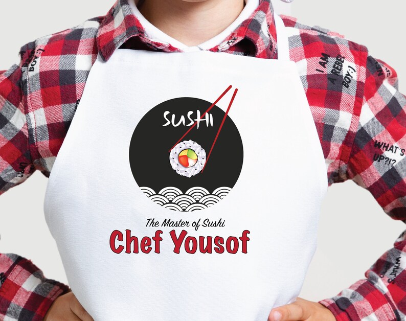 Personalized Apron Sushi Chef Apron Japanese Apron Custom - Etsy