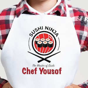 Personalized Apron Sushi Chef Apron Japanese Apron Custom - Etsy
