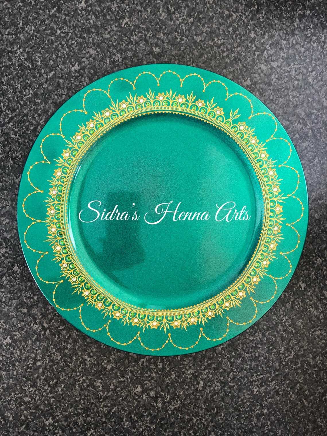 Henna/mehndi Thaal Plate - Etsy UK