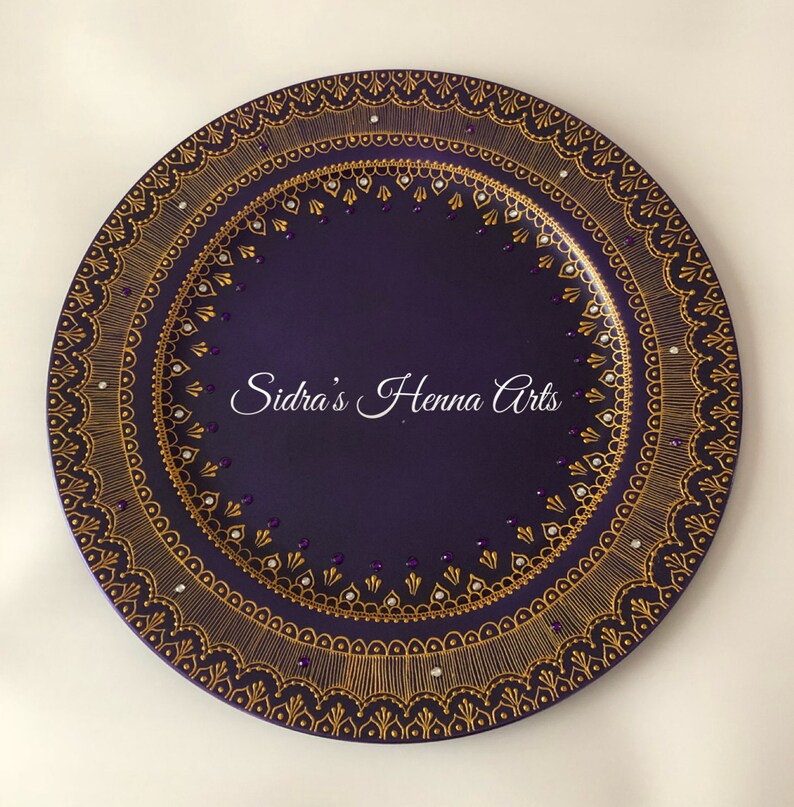 Henna/mehndi Thaal Plate - Etsy UK