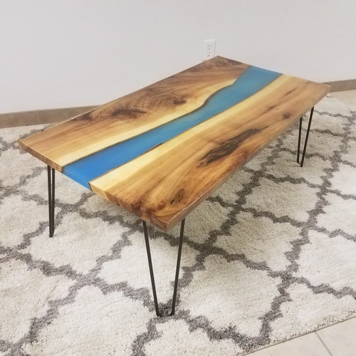 Pictured Table is Sold Resin River Coffee Table With LED | Etsy