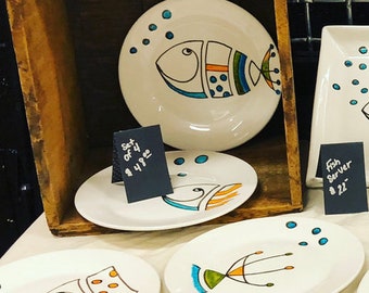Fish plates | Etsy