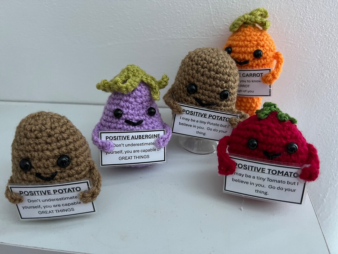 Positive Potato and Emotional Support Friends - Etsy UK