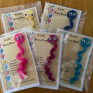 Hand Crochet Worry Worm - Etsy