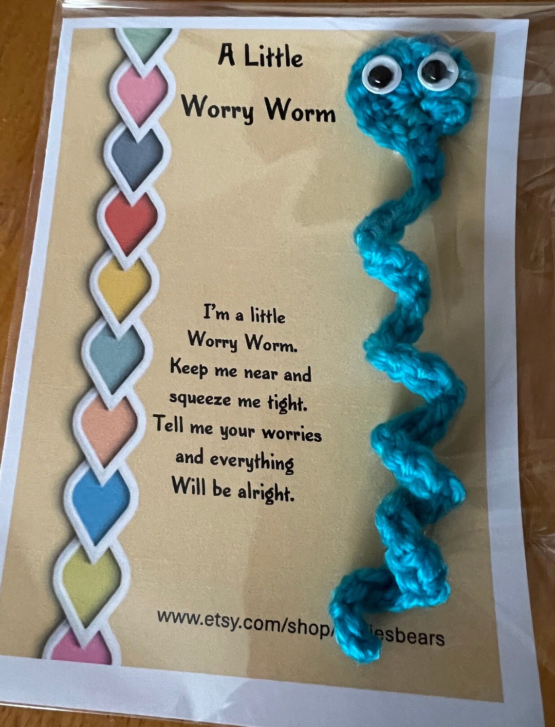 Hand Crochet Worry Worm - Etsy
