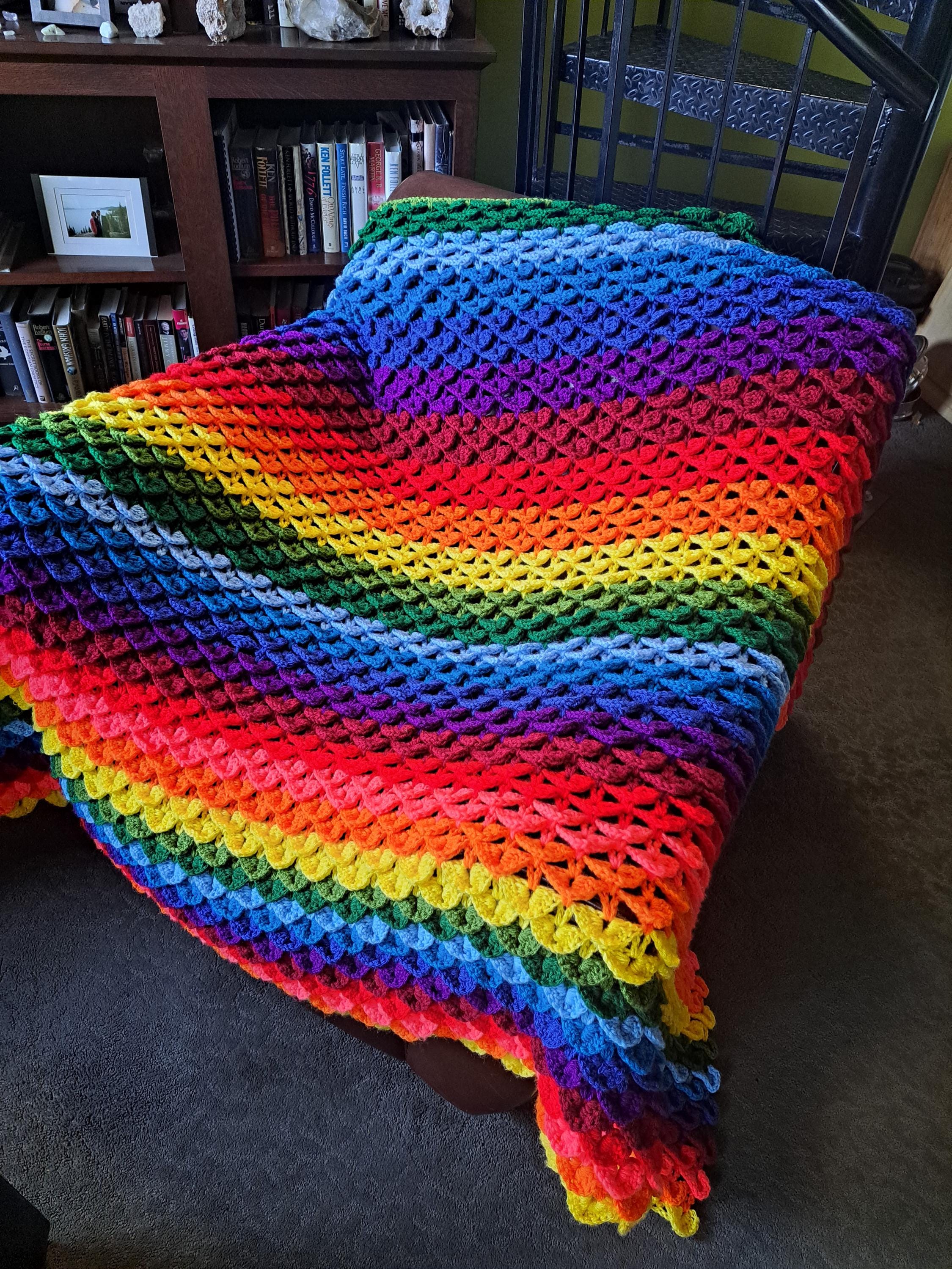 Rainbow Dragon Scales Blanket Pattern - Etsy