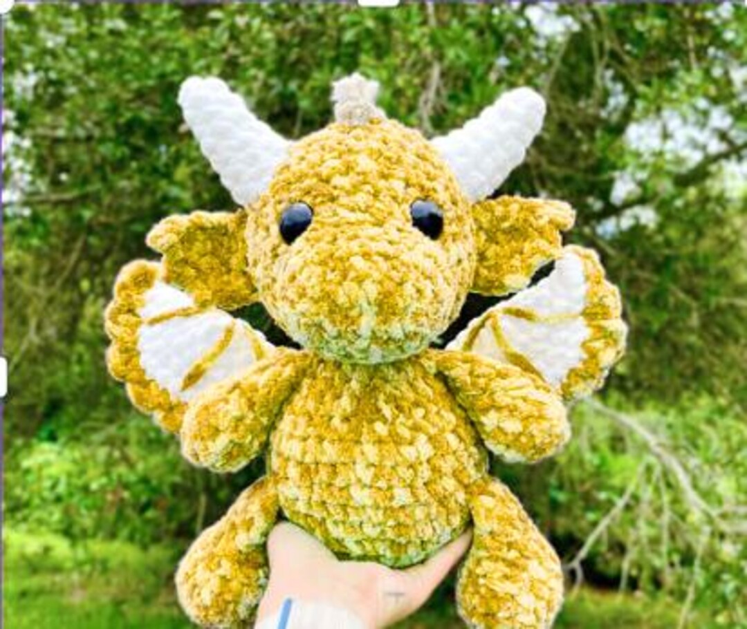 Dragon Plushie Crochet Pattern. Andarna and Tairn Buddies - Etsy