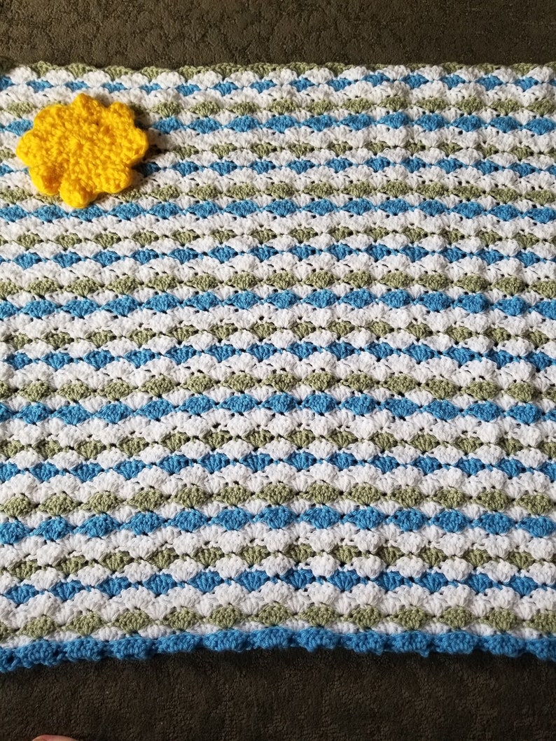 Sunny Baby Blanket Pattern - Etsy