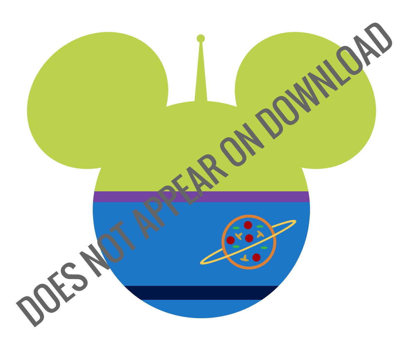 Toy Story Decorated Mouse Ears Silhouettes - for T-shirt Printing - Etsy