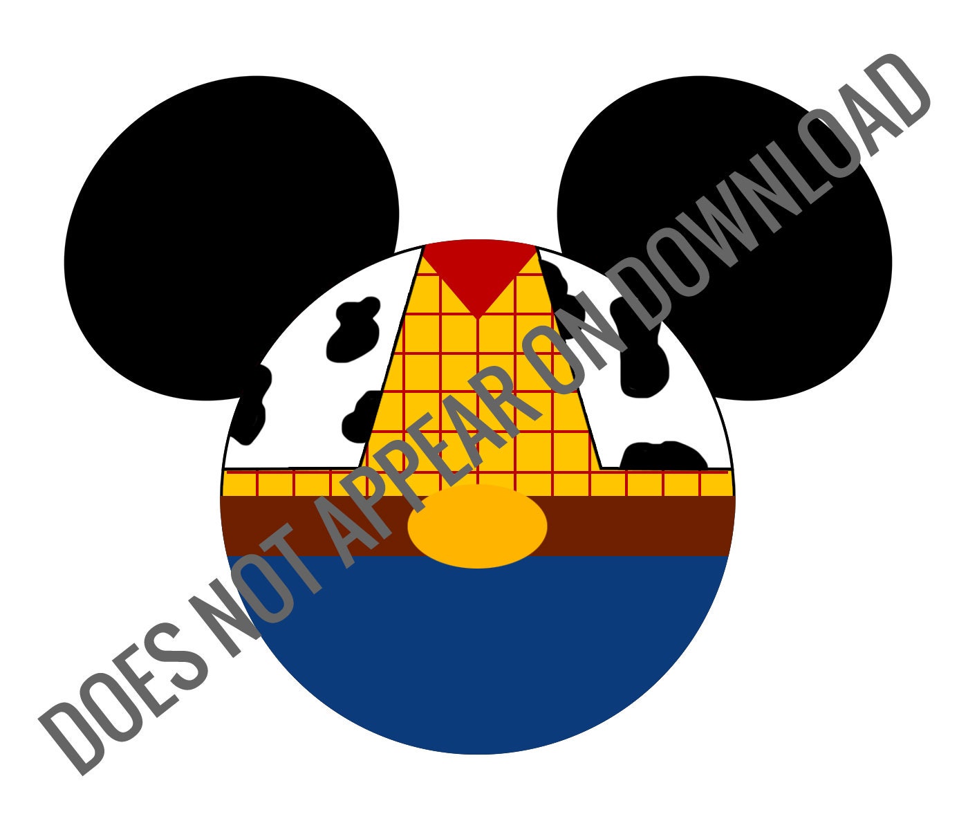 Toy Story Decorated Mouse Ears Silhouettes - for T-shirt Printing - Etsy