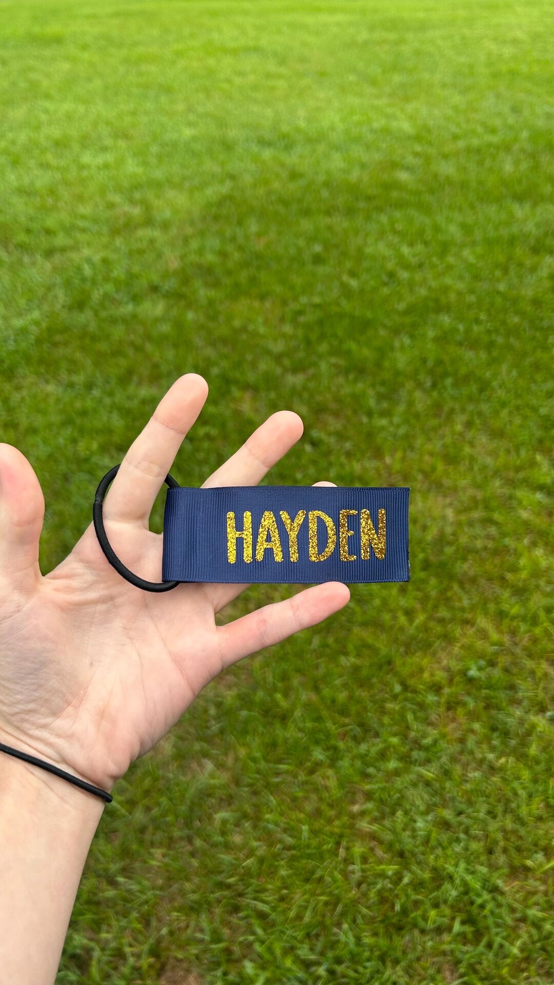 Personalized Pompom Name Tag (4in Length) - Etsy
