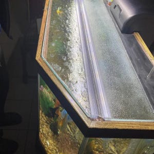 Aquarium Terrarium Fish Tank Lid Canopy Replacement Top Hinge Rubber ...