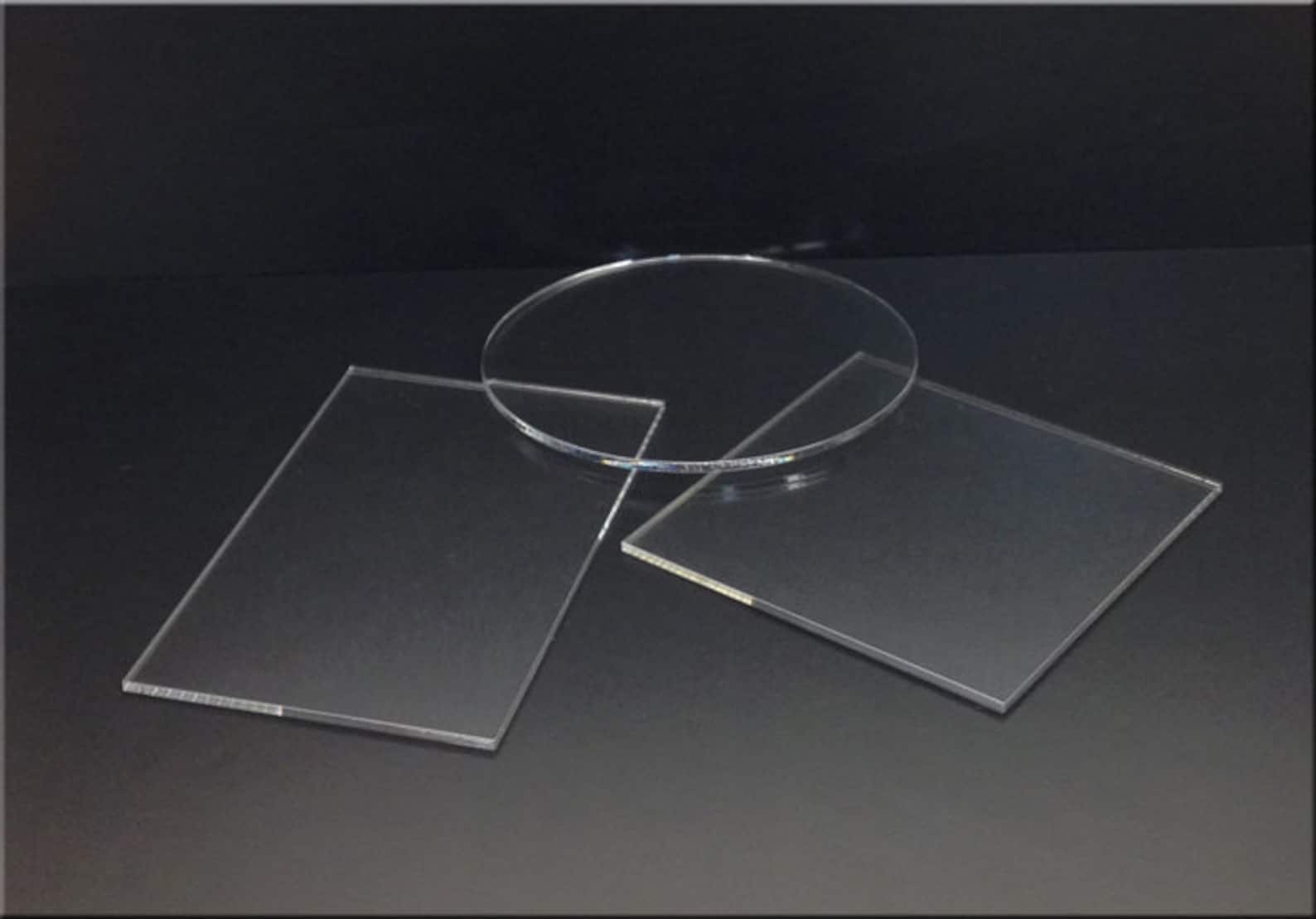 Smaller Clear Rectangular Acrylic Tabletop Protector Protective Table ...