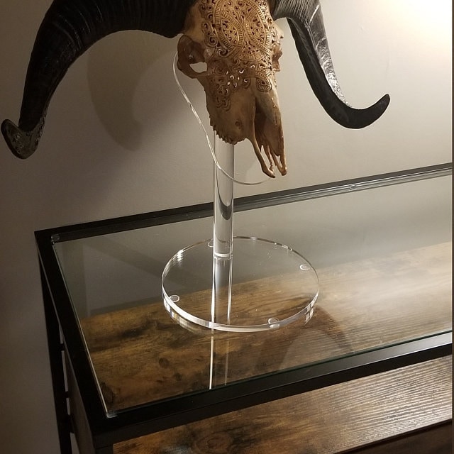 Clear European Pedestal Table Top Display Stand Euro Whitetail | Etsy