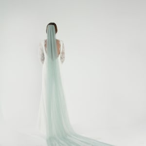 Mint Green Veil Mint Green Wedding Veil - Etsy