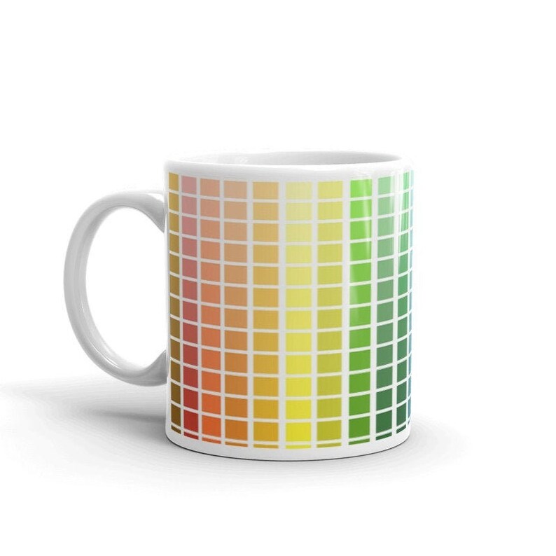 Color Chart Mug, Palette Color Coffee Mug, Color Shades Tea Mug, Thread ...
