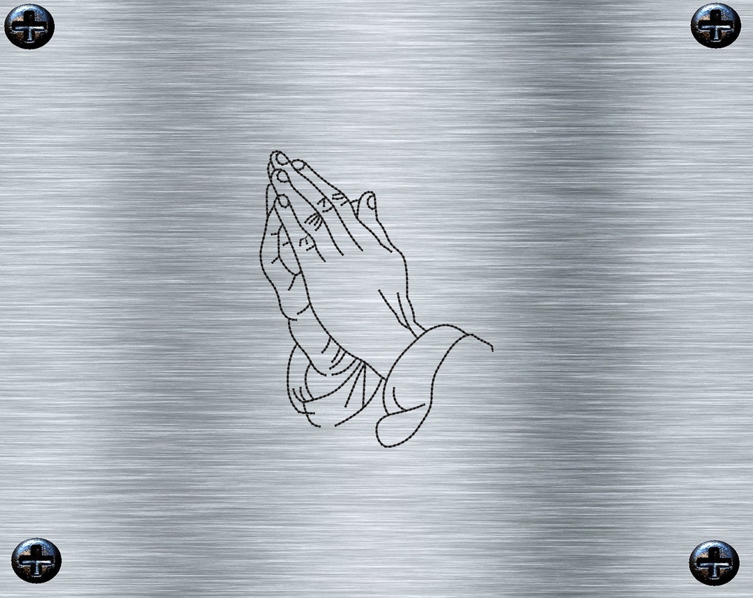 Embroidery File Praying Hand 2 10 X 10 Frames Ecclesiastical Embroidery ...