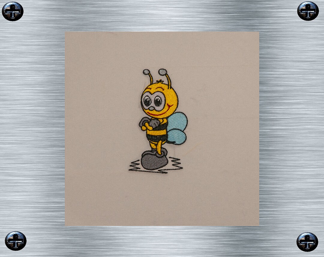 Embroidery File Pepe the Bee Smiles - 10 X 10 Frame - Children's ...
