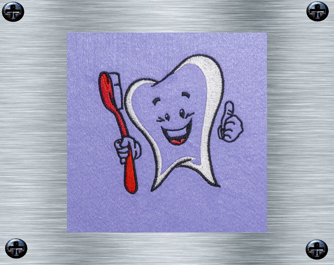 Embroidery File Toothbrush - 10 X 10 Frame - Everyday Embroidery Motifs ...