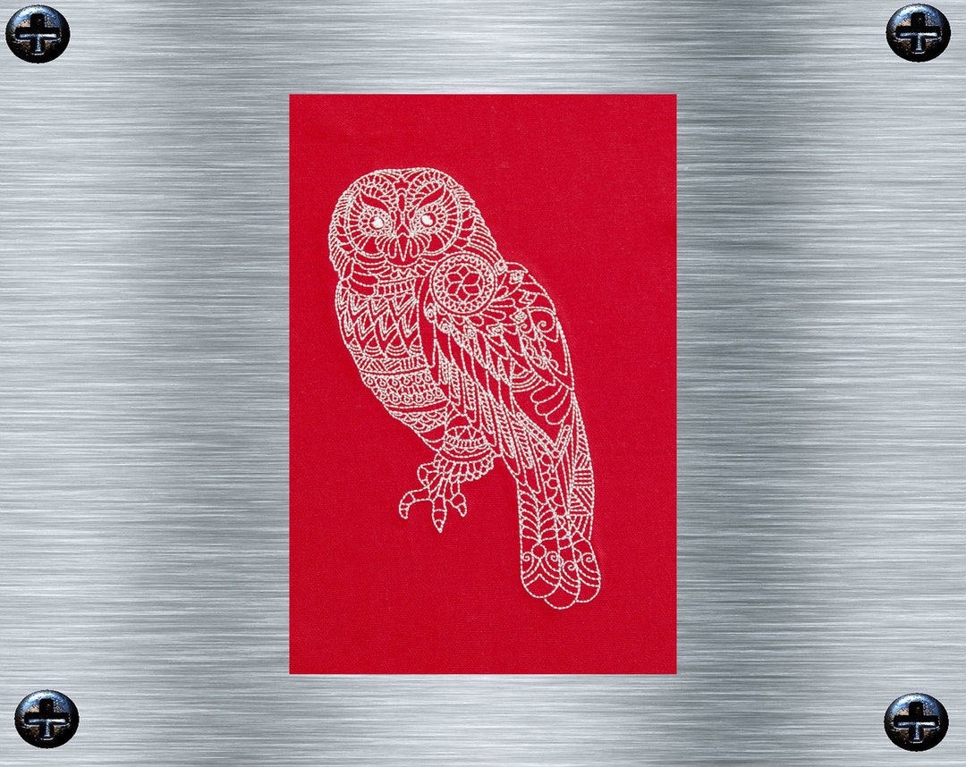 Embroidery File Mosaic Owl - 13 X 18 Frame - Forest Animals, Animal ...