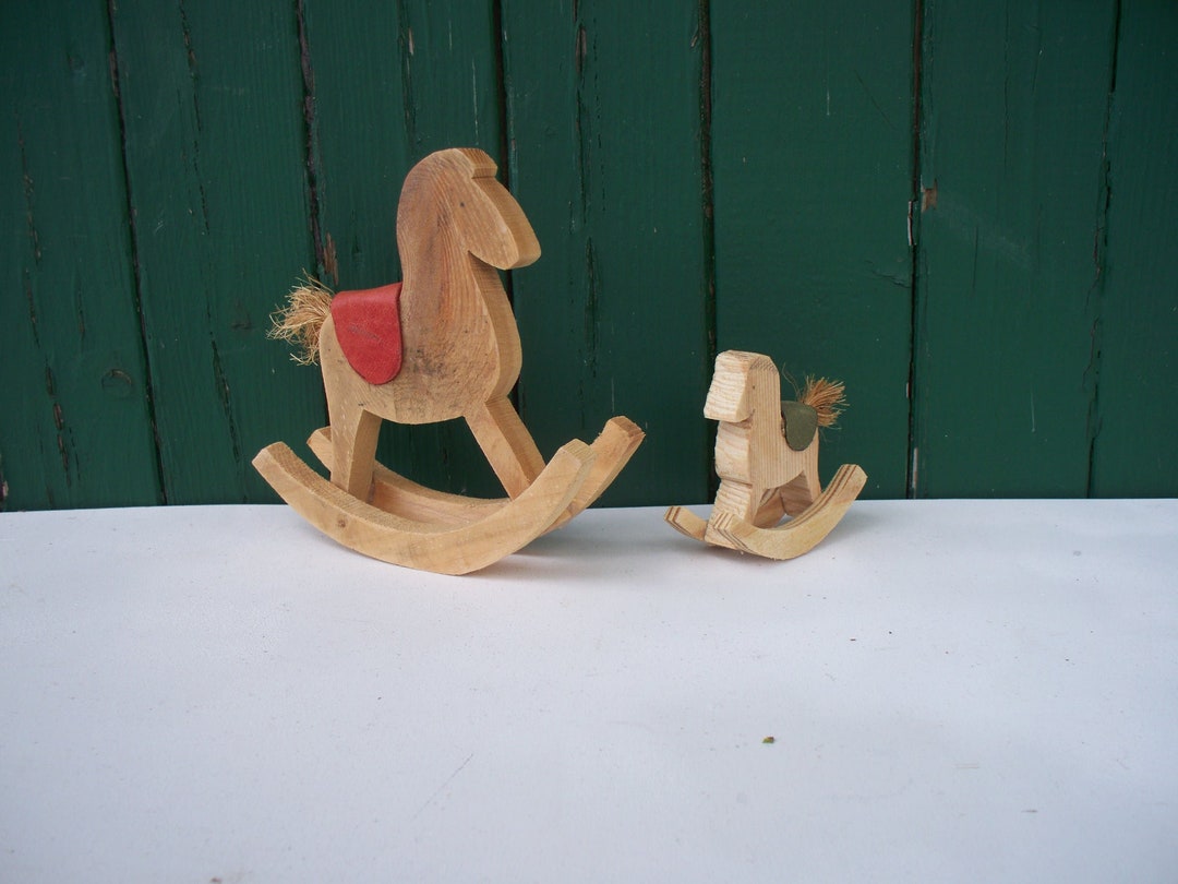 Rocking Horse, Natural, Two Sizes - Etsy