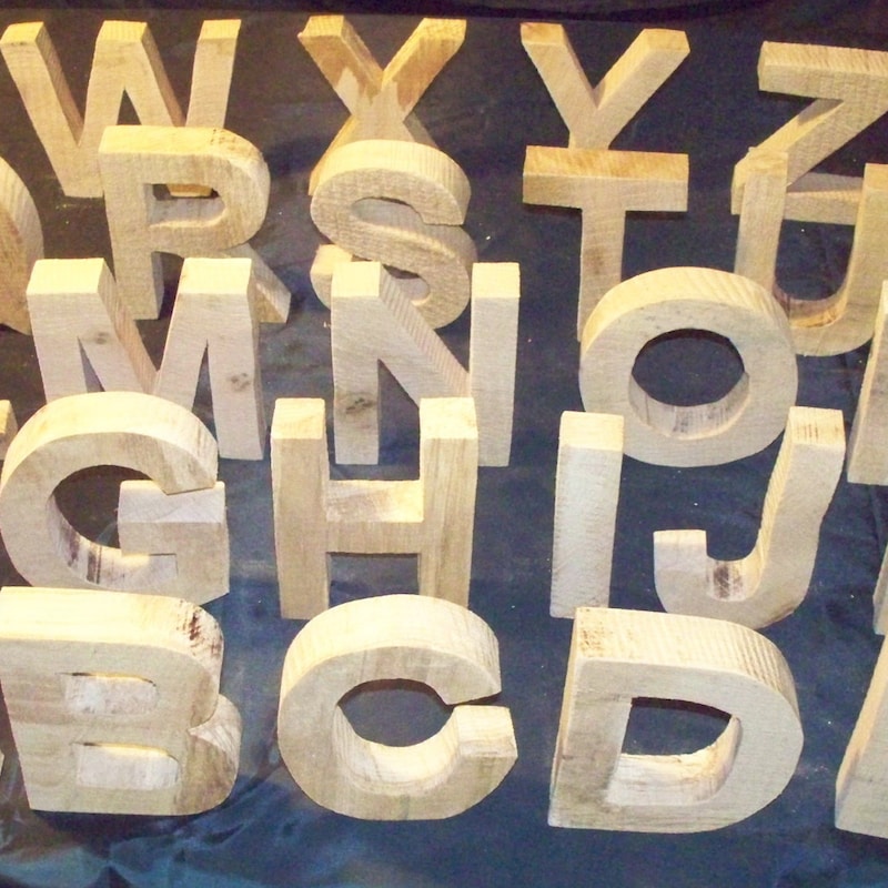 Large Wooden Letters - Etsy UK