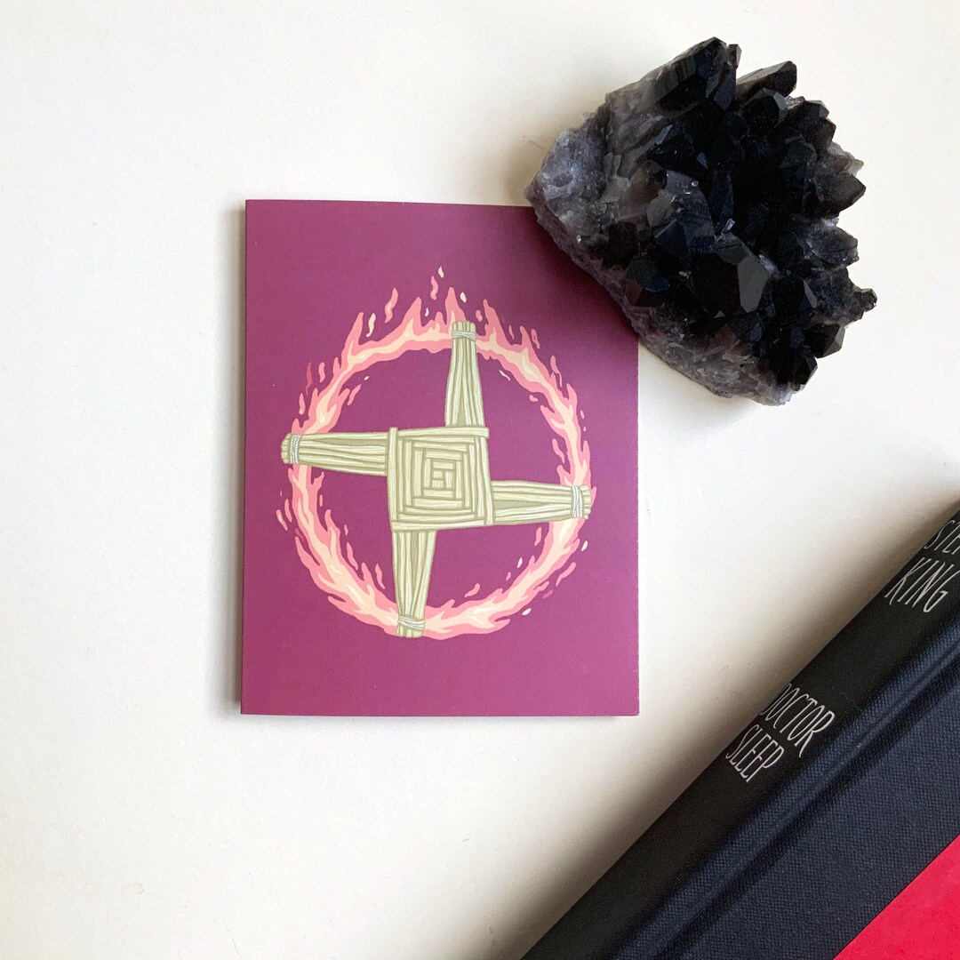 Imbolc Brigid's Cross Card - Etsy