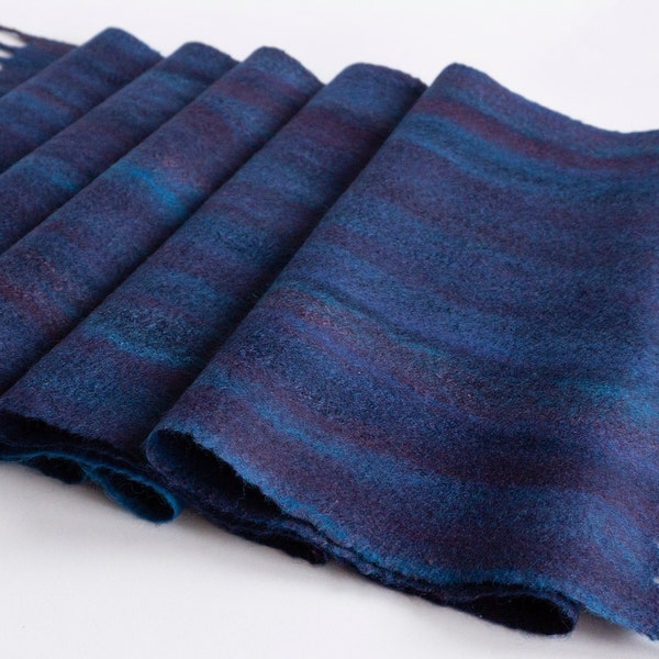 Purple Striped Scarf - Etsy