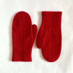 Felted Merino Wool Mittens for Women Ladies Warm Soft Winter Gloves ...