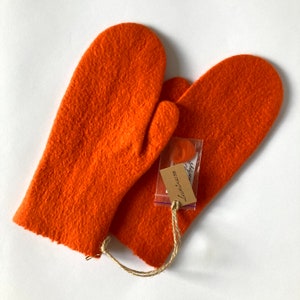 Felted Merino Wool Mittens for Women Ladies Warm Soft Winter Gloves ...