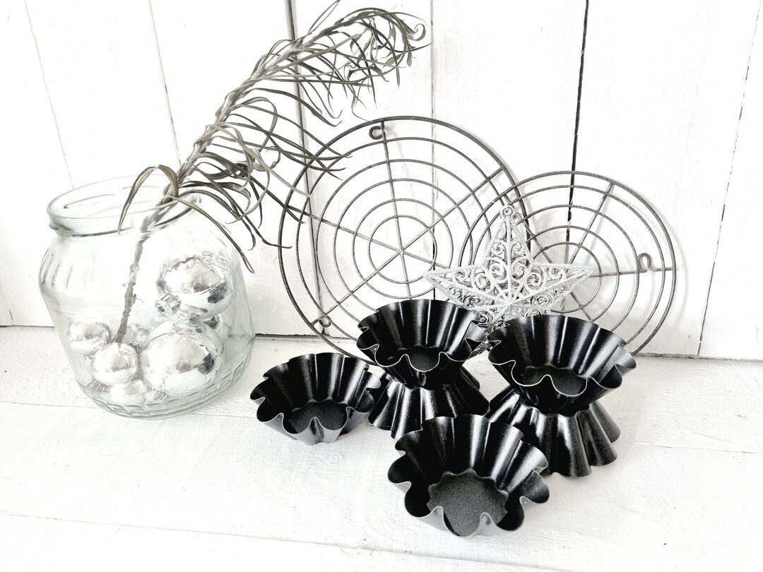 Vintage Set of Brioche Baking Molds France, French Pastry Making ...