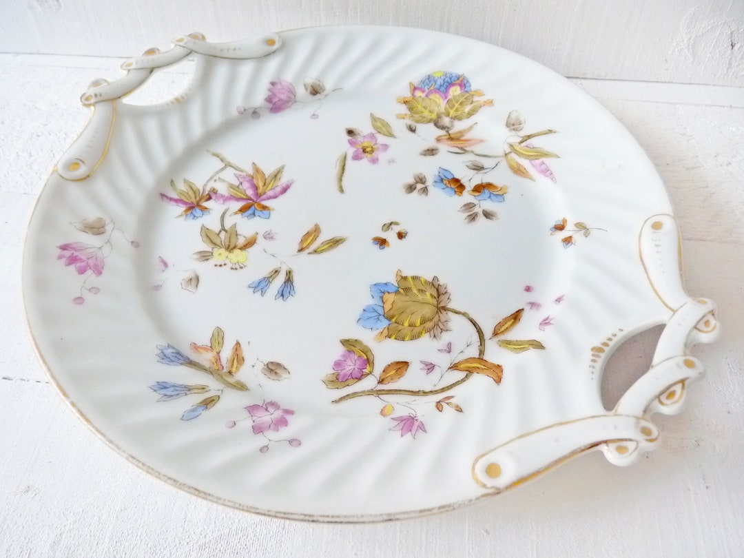 Victorian Plate, Jacobean, Native American Flowers, Colorful Garlands ...
